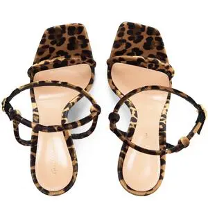 GIANVITO ROSSI Leopard/cheetah Print High-heeled Sandals