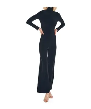Norma Kamali Crepe Wide-leg Jumpsuit