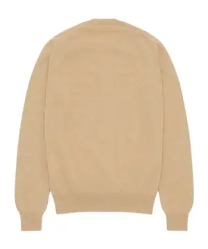 Play Comme Des Garcon Heart-patch Cardigan - Camel