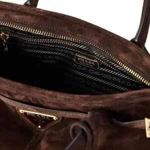 Prada Bonnie Medium Suede Handbag
