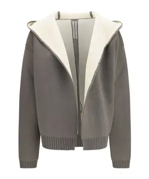 Rick Owens Hooded Zip Cardigan Robe