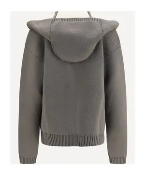 Rick Owens Hooded Zip Cardigan Robe