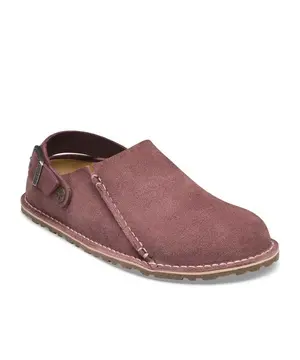 BIRKENSTOCK Lutry Premium Suede Clogs - Pepper