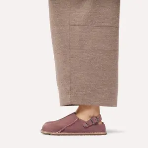 BIRKENSTOCK Lutry Premium Suede Clogs - Pepper