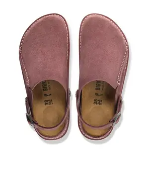 BIRKENSTOCK Lutry Premium Suede Clogs - Pepper