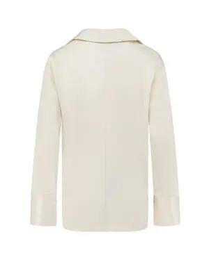 SEMICOUTURE V-neck Collared Shirt