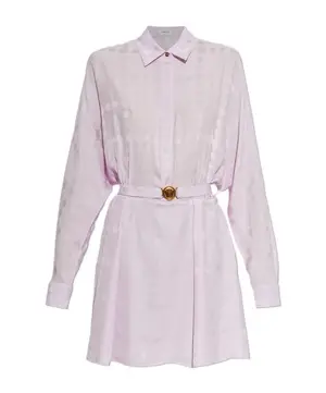 Versace Long-sleeved Belted Dress - No