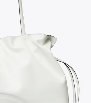 Tory Burch Ella Natuura Drawstring Tote - White