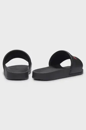 Hugo Boss Slides With Padded Strap And Contrast Logo