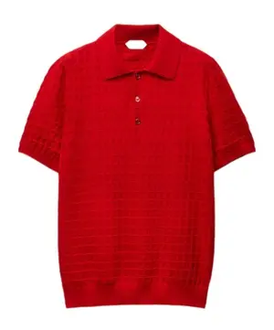 Versace Wool Knit Polo