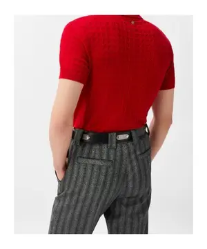 Versace Wool Knit Polo