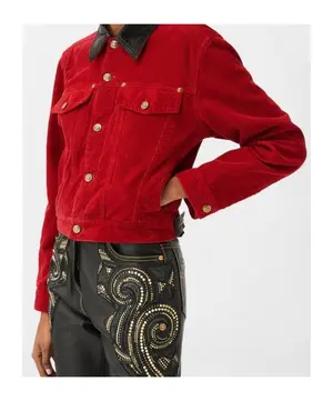 Versace Corduroy Velvet Blouson