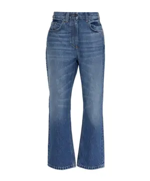Versace Logo Patch Straight-leg Jeans