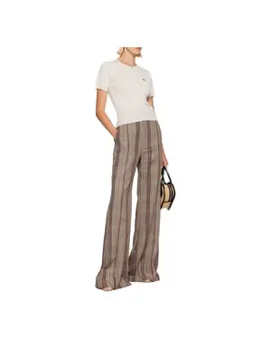 VIVIENNE WESTWOOD Bea Logo Knitted Top - Limestone