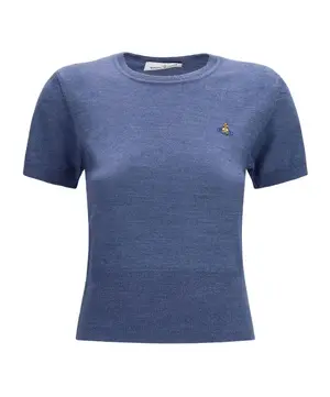 VIVIENNE WESTWOOD Short-sleeved Sweater - Blue