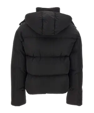 Off-White Zip-up High Neck Puffer Jacket