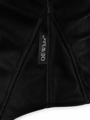 Off-White Zip-up Corset Top