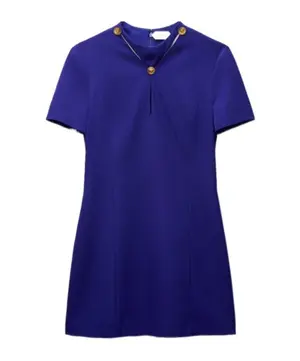 Versace Short Sleeve Cocktail Dresses