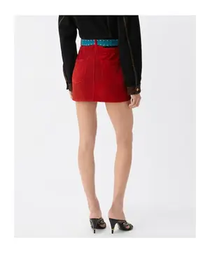 Versace Corduroy Mini Skirt