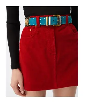 Versace Corduroy Mini Skirt