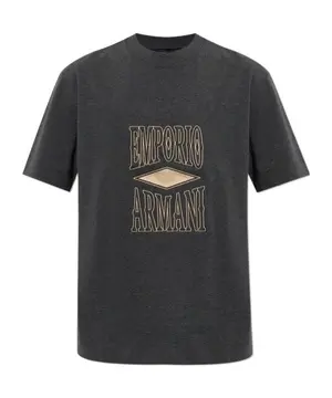 Emporio Armani Embroidered-logo T-shirt