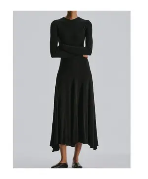 THE ROW Dina Dress - Black