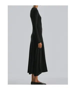 THE ROW Dina Dress - Black