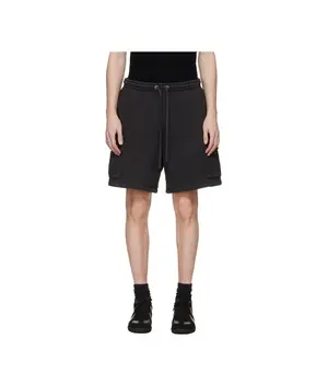 SKIMS Thick Fleece Cargo Shorts - Black