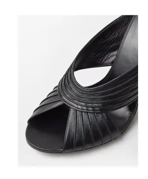 Versace Nappa Mules 90 Mm - Black
