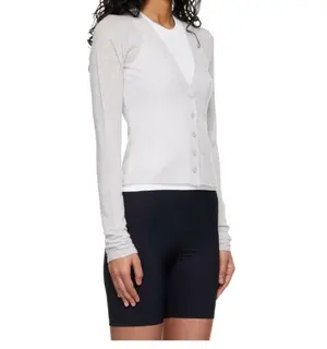 SKIMS Translucent Knitted Cardigan