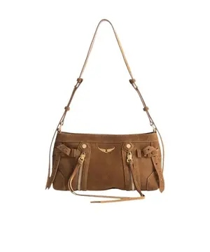 Zadig&Voltaire Madison Mini Suede Shoulder Bag - Cognac