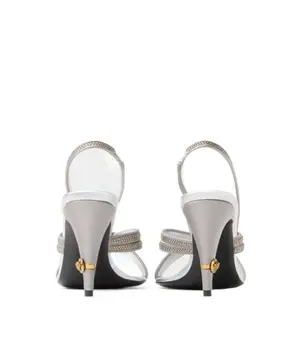 Versace Embellished Slingback Pumps