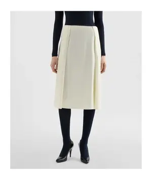 JIL SANDER Envers Satin Pleated Skirt