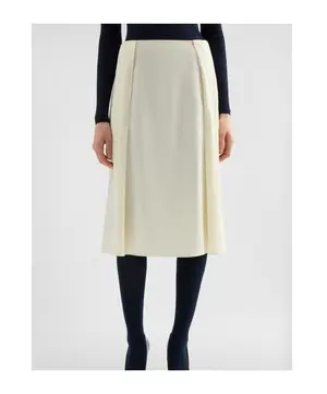 JIL SANDER Envers Satin Pleated Skirt