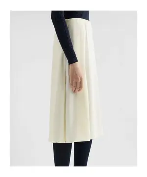 JIL SANDER Envers Satin Pleated Skirt