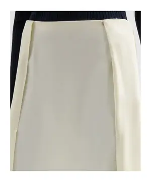 JIL SANDER Envers Satin Pleated Skirt