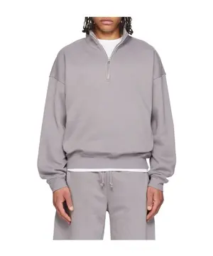 SKIMS Cotton Flannel Hoodie - Gray