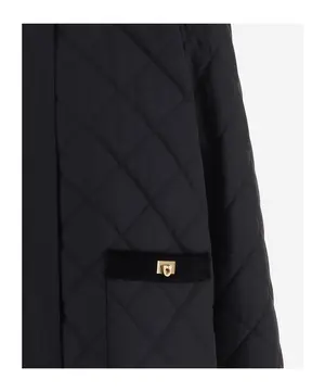 FERRAGAMO Quilted Long-sleeve Jacket