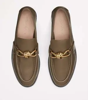 Bottega Veneta Leather Astaire Loafers