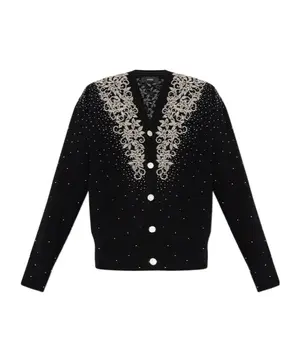 Amiri Long-sleeve Cardigan - Black