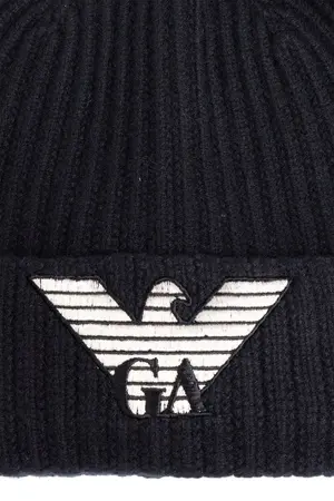 Emporio Armani Ribbed Knit Hat