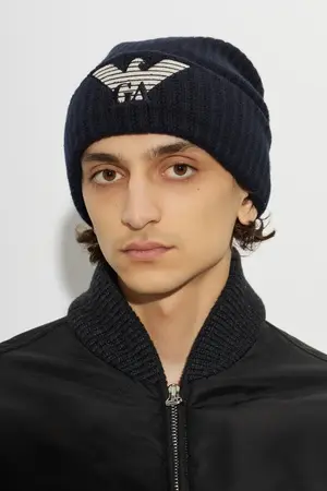 Emporio Armani Ribbed Knit Hat