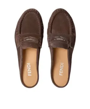Fendi Scrunch Loafers - Brown