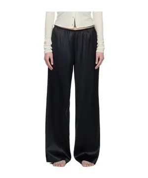 SKIMS Wide-leg Casual Pants - Black