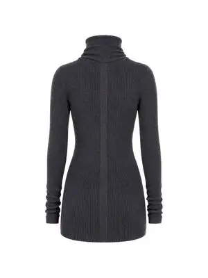 Rick Owens Ribbed Turtleneck Knitted Top