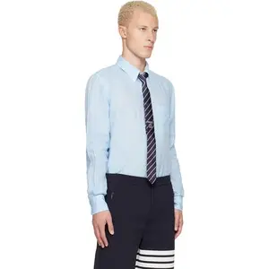 Thom Browne 4-bar Linen Shirt