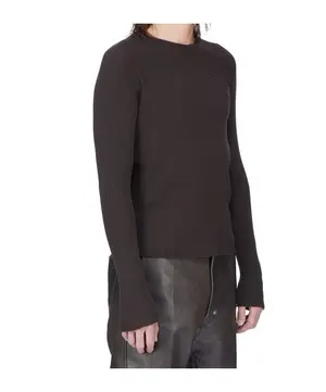 Rick Owens Ribbed Geo Panelled Sweater