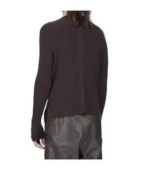 Rick Owens Ribbed Geo Panelled Sweater