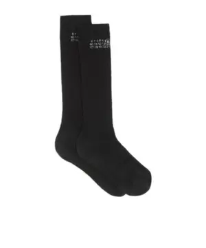 MAISON MARGIELA Ribbed Socks - Black