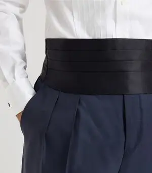 Brunello Cucinelli Cotton-silk Cummerbund - Black